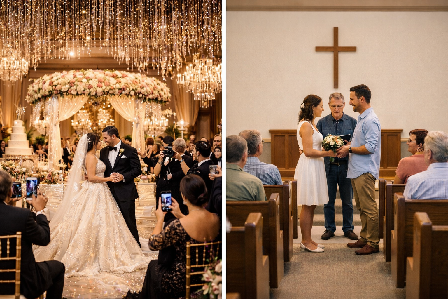 👰‍♀️Ornate versus Intimate Wedding – Conversations
